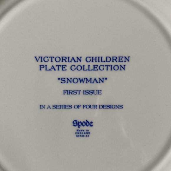 Spode | Dining | Spode Victorian Snowman Luncheon Plate | Poshmark